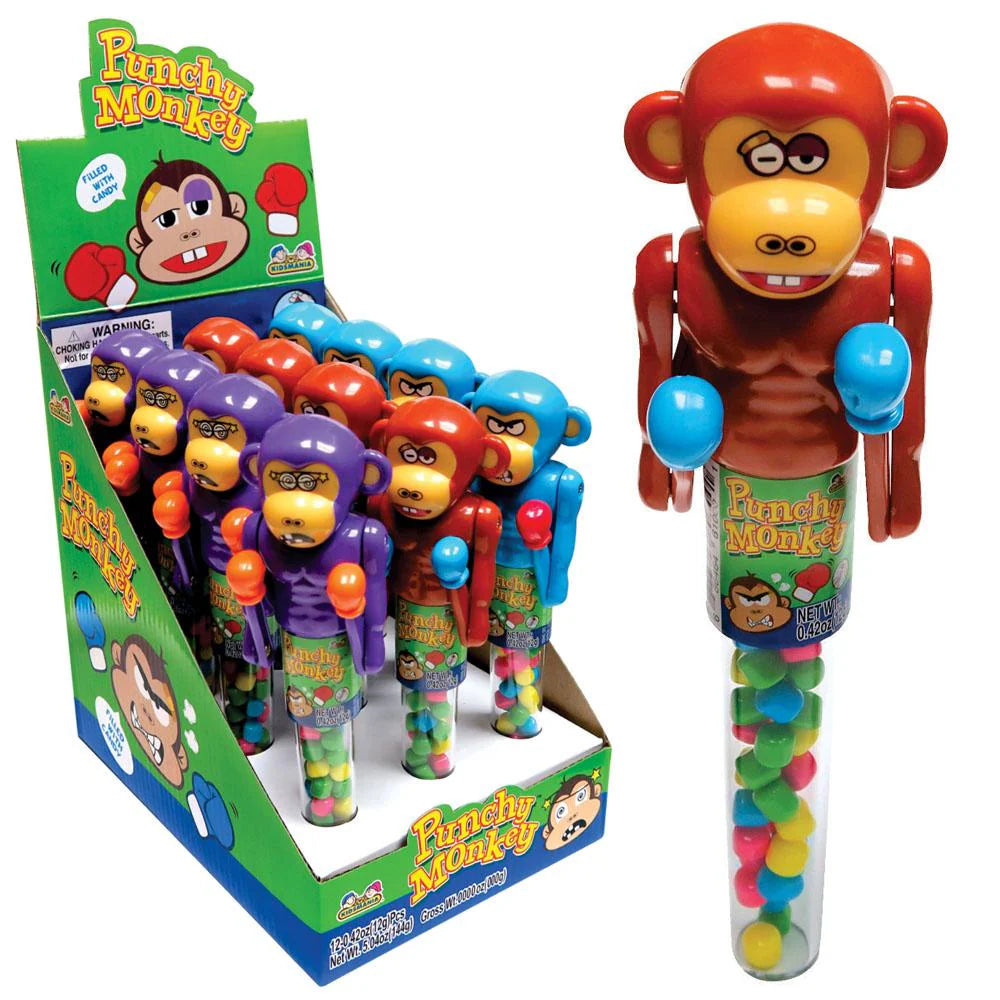 Punchy Monkey Filled with Candy 12 ct. — Sugar Bear Candy
