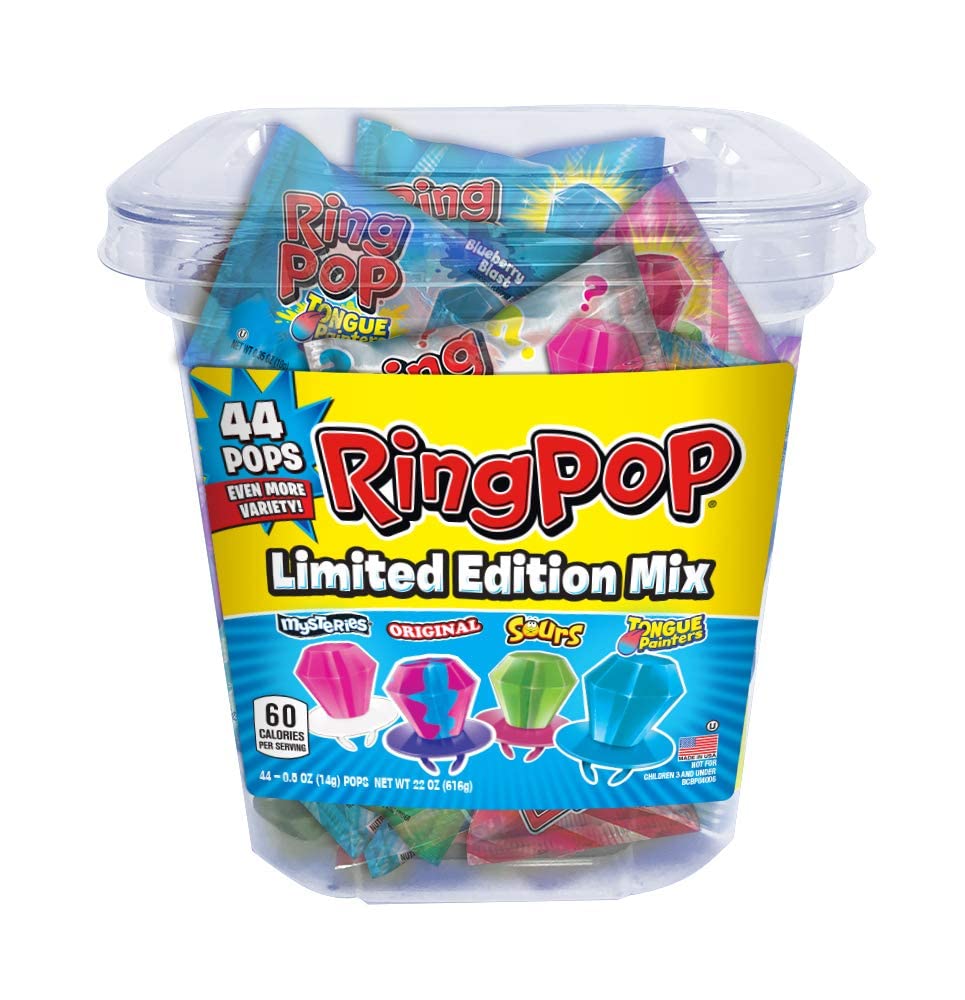 Ring Pops Mix Jar 40 ct. — Sugar Bear Candy