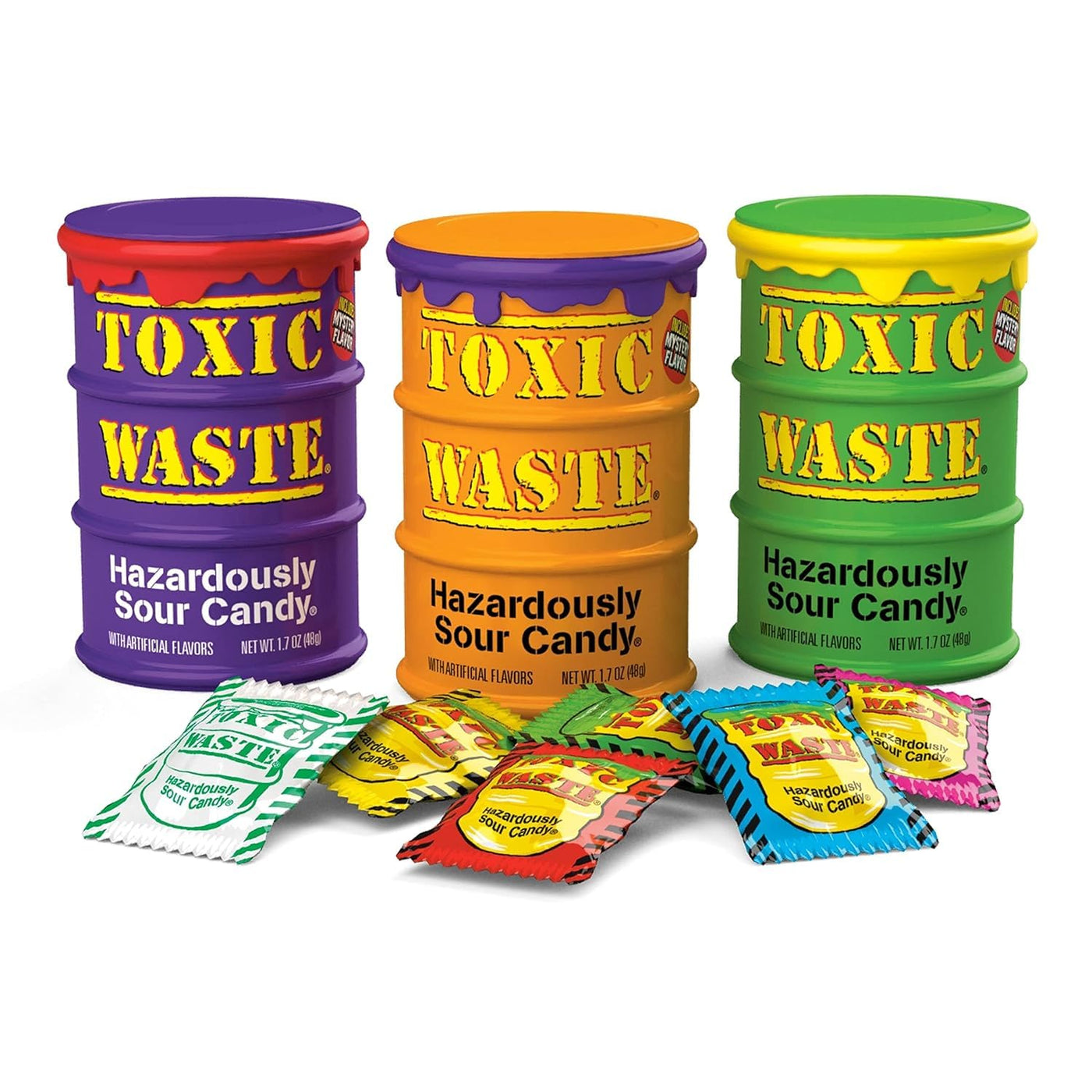 Toxic Waste Special Edition Color Drums 12 ct. — Sugar Bear Candy