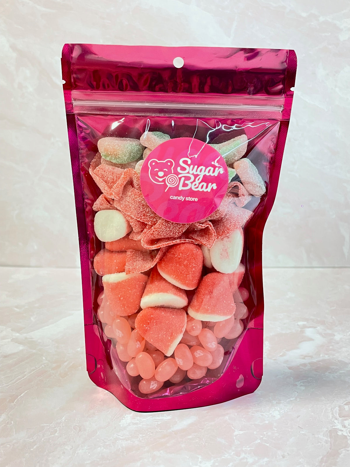 Pink Gummy & Sour Mix — Sugar Bear Candy