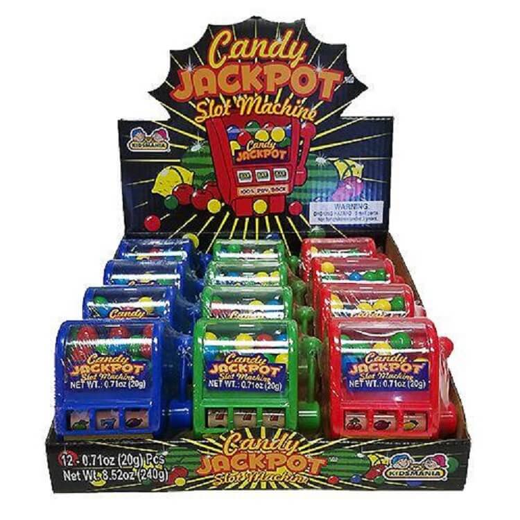 Slot Machine Candy Jackpot Dispensers 12 ct. — Sugar Bear Candy