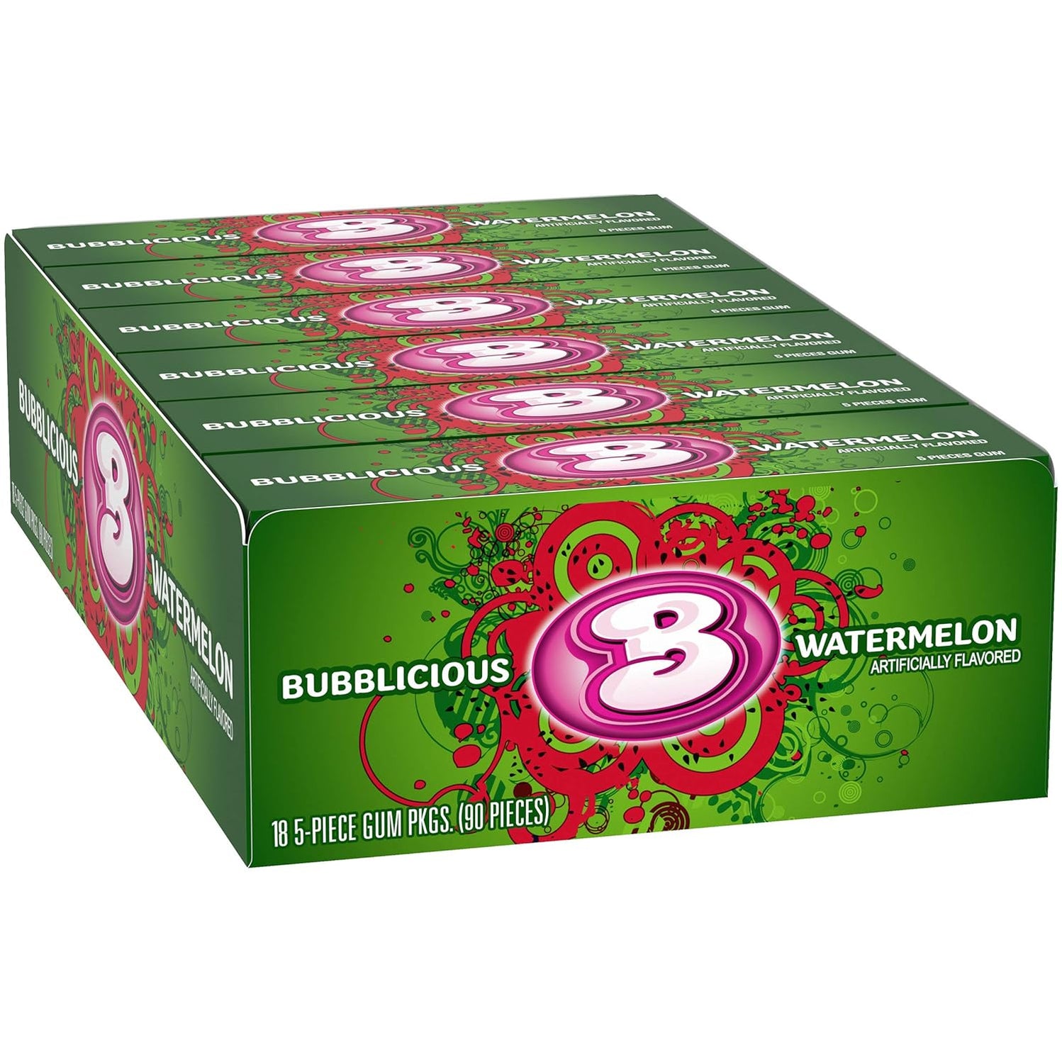 Bubblicious Watermelon 18 ct. — Sugar Bear Candy