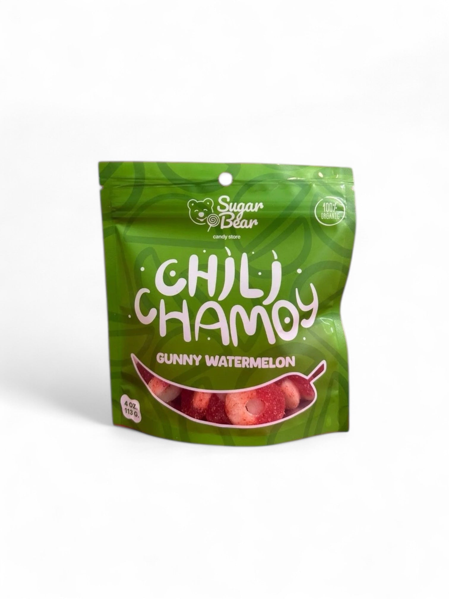 Chili Chamoy Gummy Watermelon Rings 4oz Pack — Sugar Bear Candy