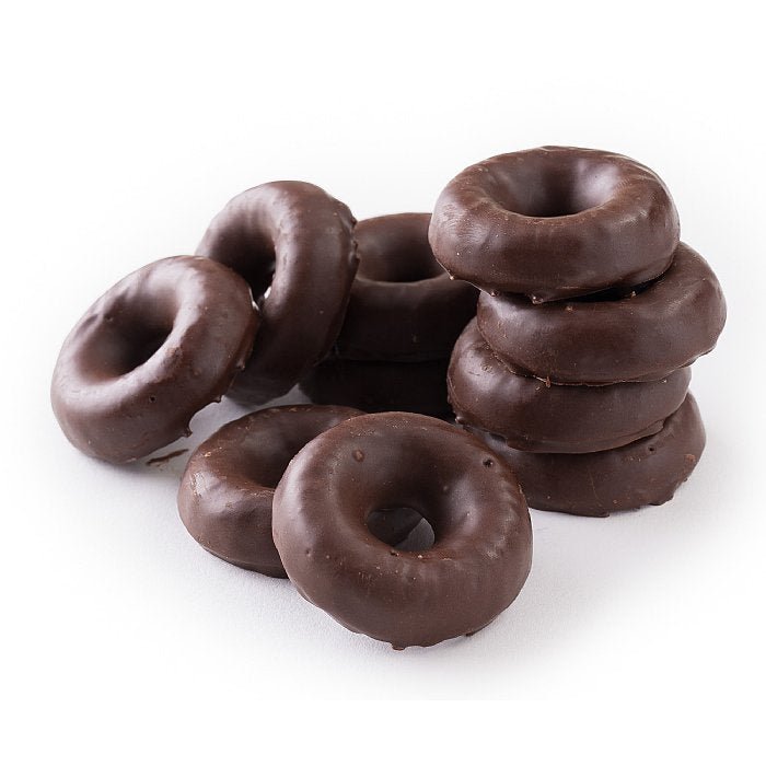 Dark Chocolate Covered Raspberry Jelly Rings | Sugar Bear Candy