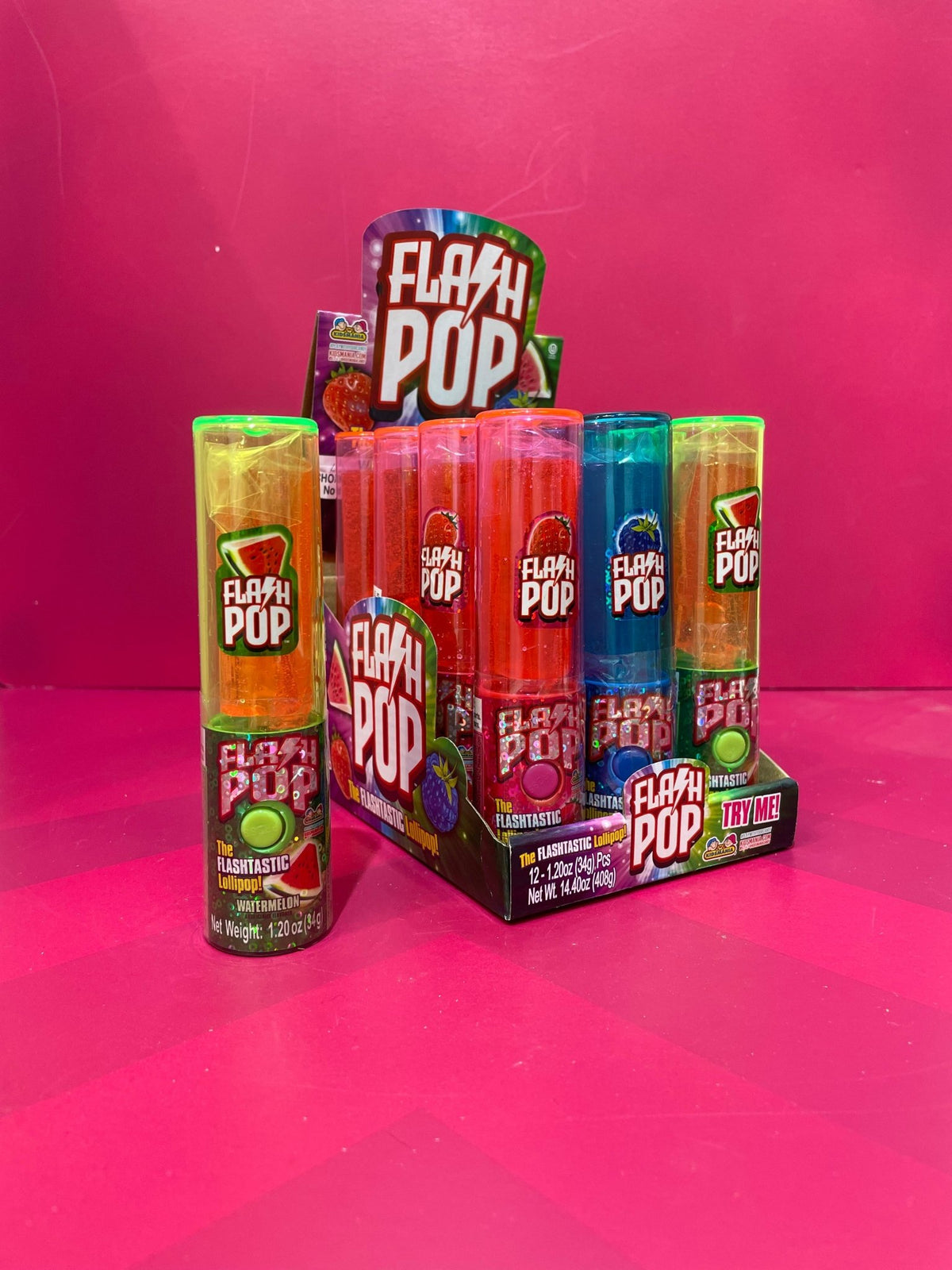 Flash Pop with Flashtastic Lollipop — Sugar Bear Candy
