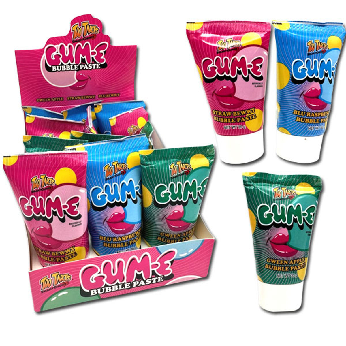 Gum-e Bubble Paste 12 ct. — Sugar Bear Candy