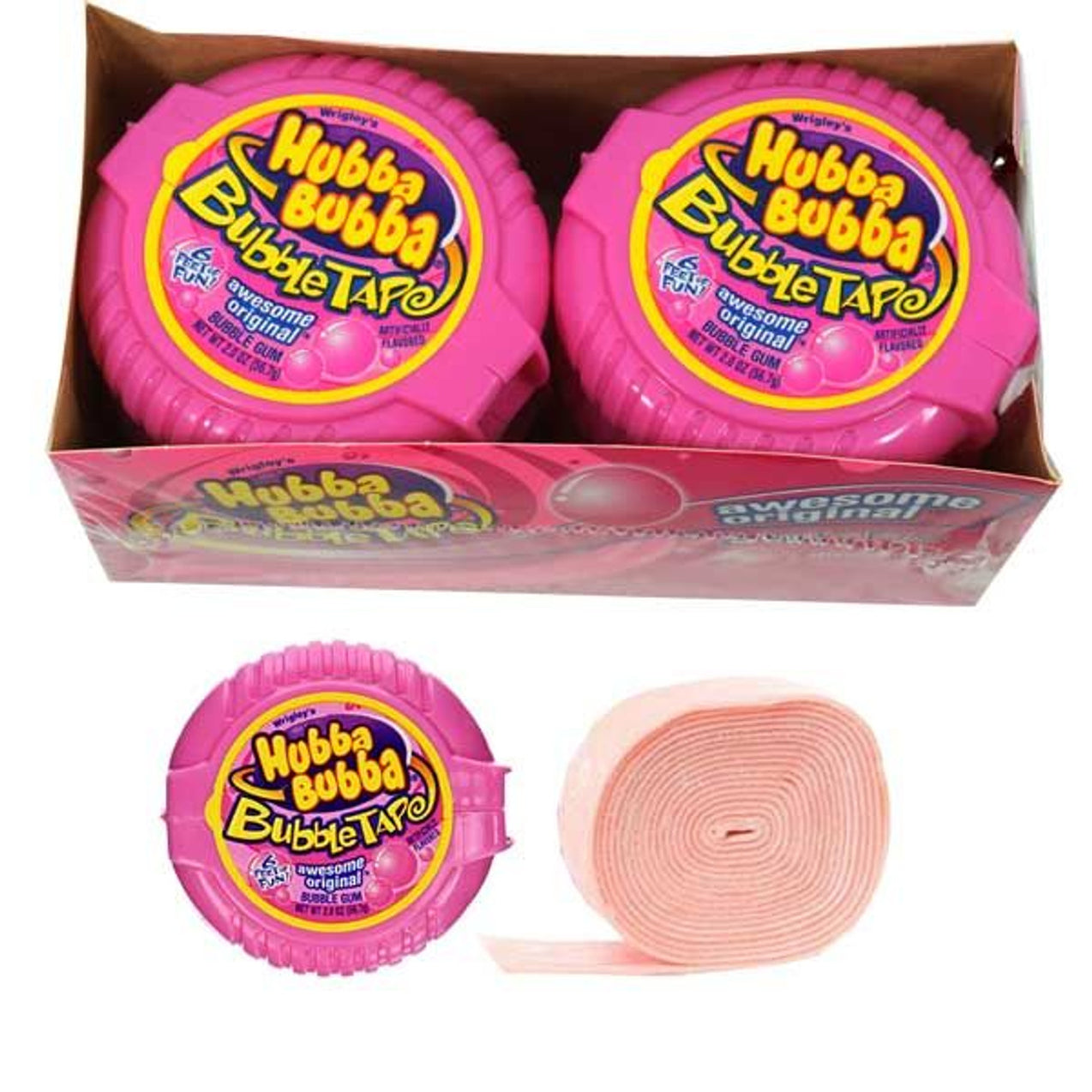 Hubba Bubba Bubble Tape Original 6 ct. — Sugar Bear Candy