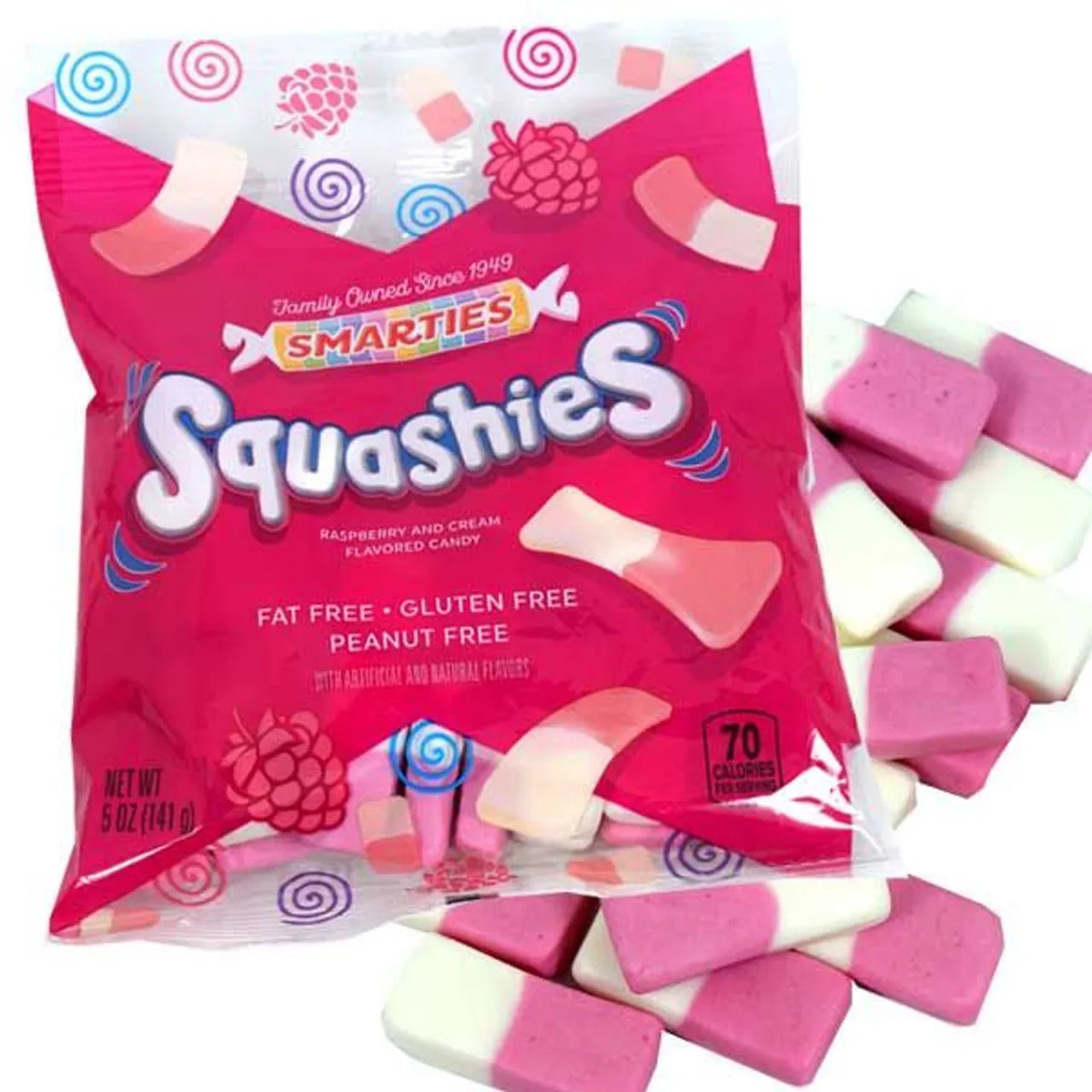 Squashies Raspberry & Cream — Sugar Bear Candy