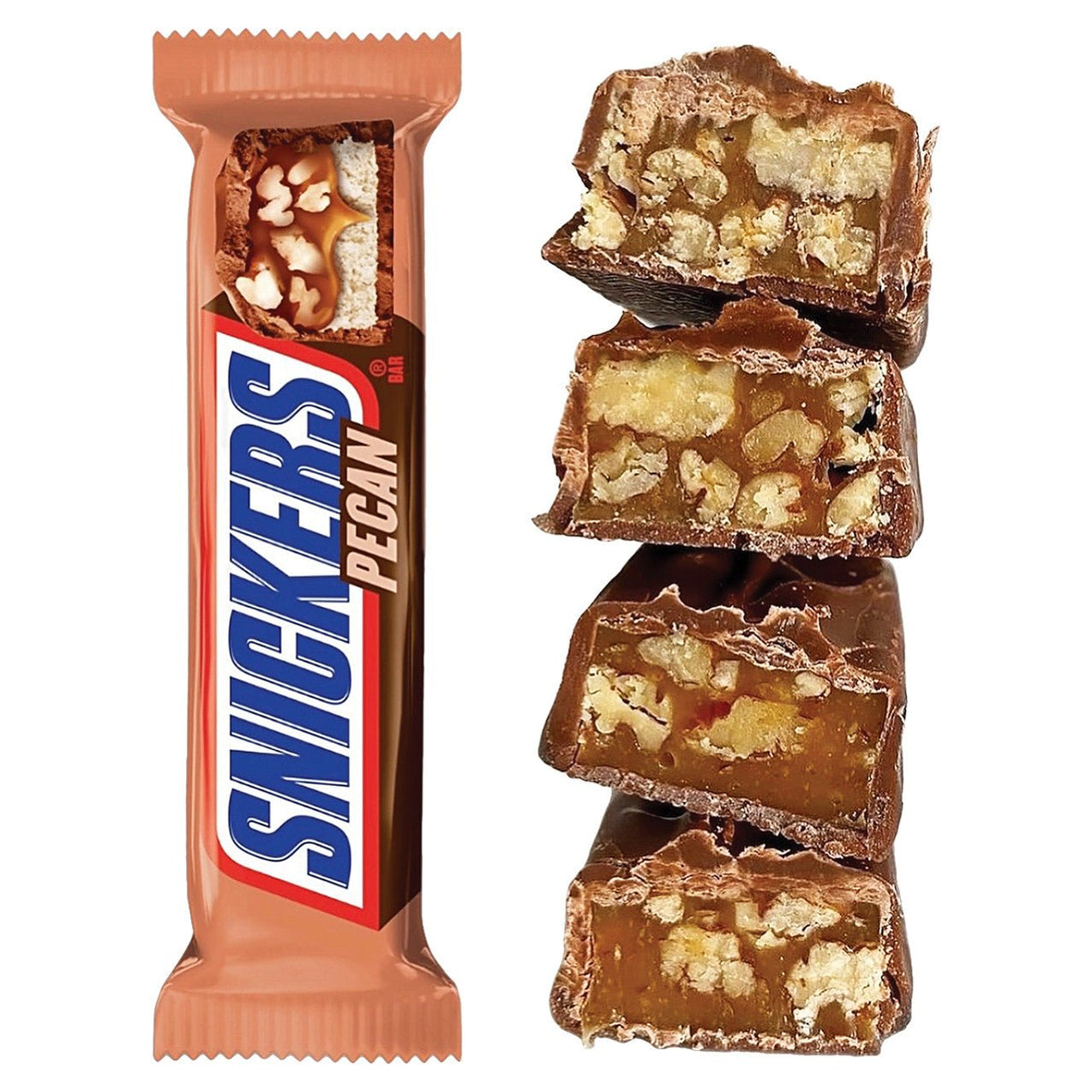 Snickers Pecan Chocolate Bar 24 ct. — Sugar Bear Candy